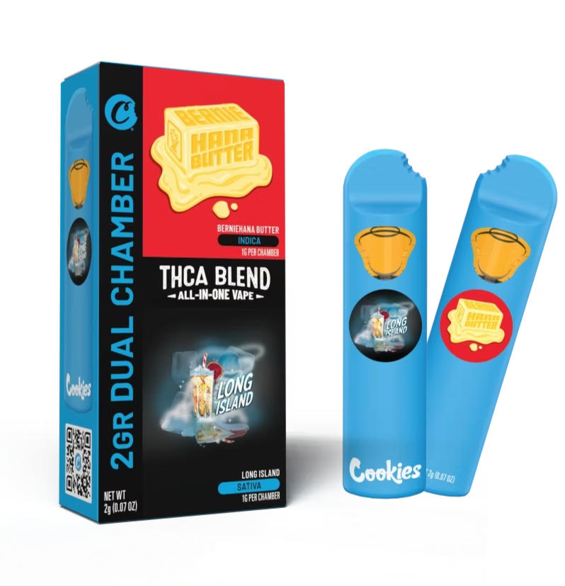 Cookies 2G THC-A Dual Chamber Vape Berniehana Butter - Indica & Long I ...