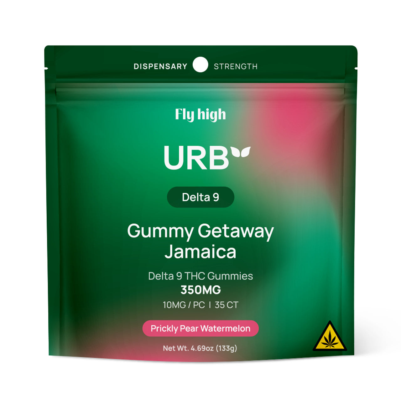 urb Delta D9 THC Gummies 350MG Prickly Pear Watermelon – Zaleaf