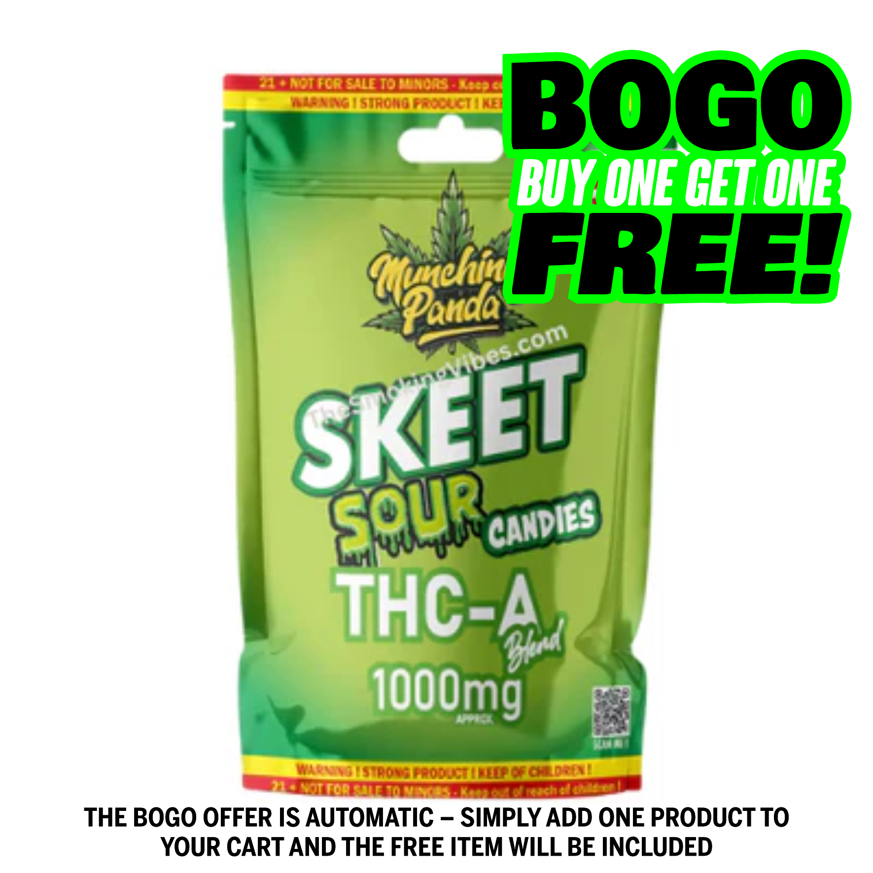 Munching Panda Skeet 1000mg THC-A Candy – Sour – DISTRIBUTION CENTER ZA