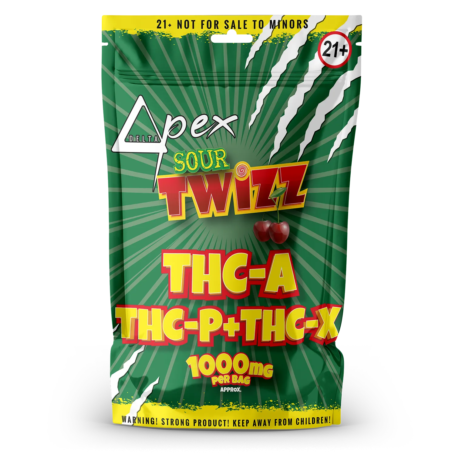 Cherry Twizz Sour THC-A + THC-P + THC-X 1000mg – Distribution Center ZL