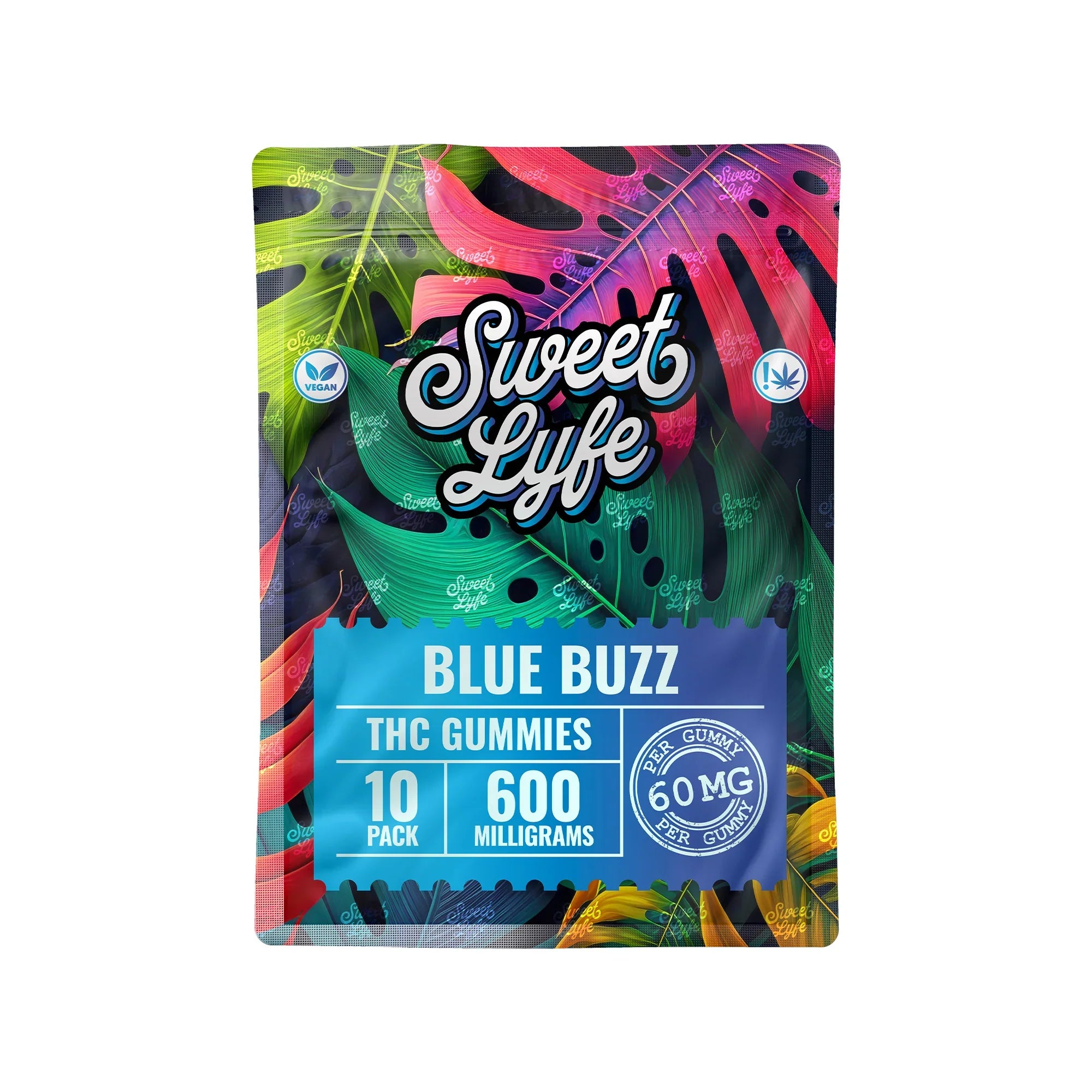 Vegan Gummies 600 MG THC - Bag - Blue Buzz – Distribution Center ZL